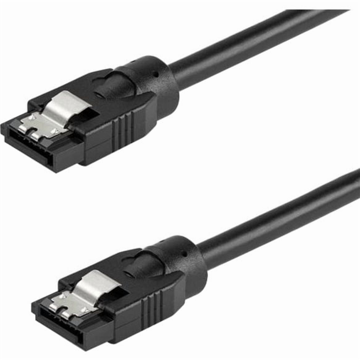 Startech.com 0.3 M Round Sata Cable - Latching Connectors - 6gbs Sata ...