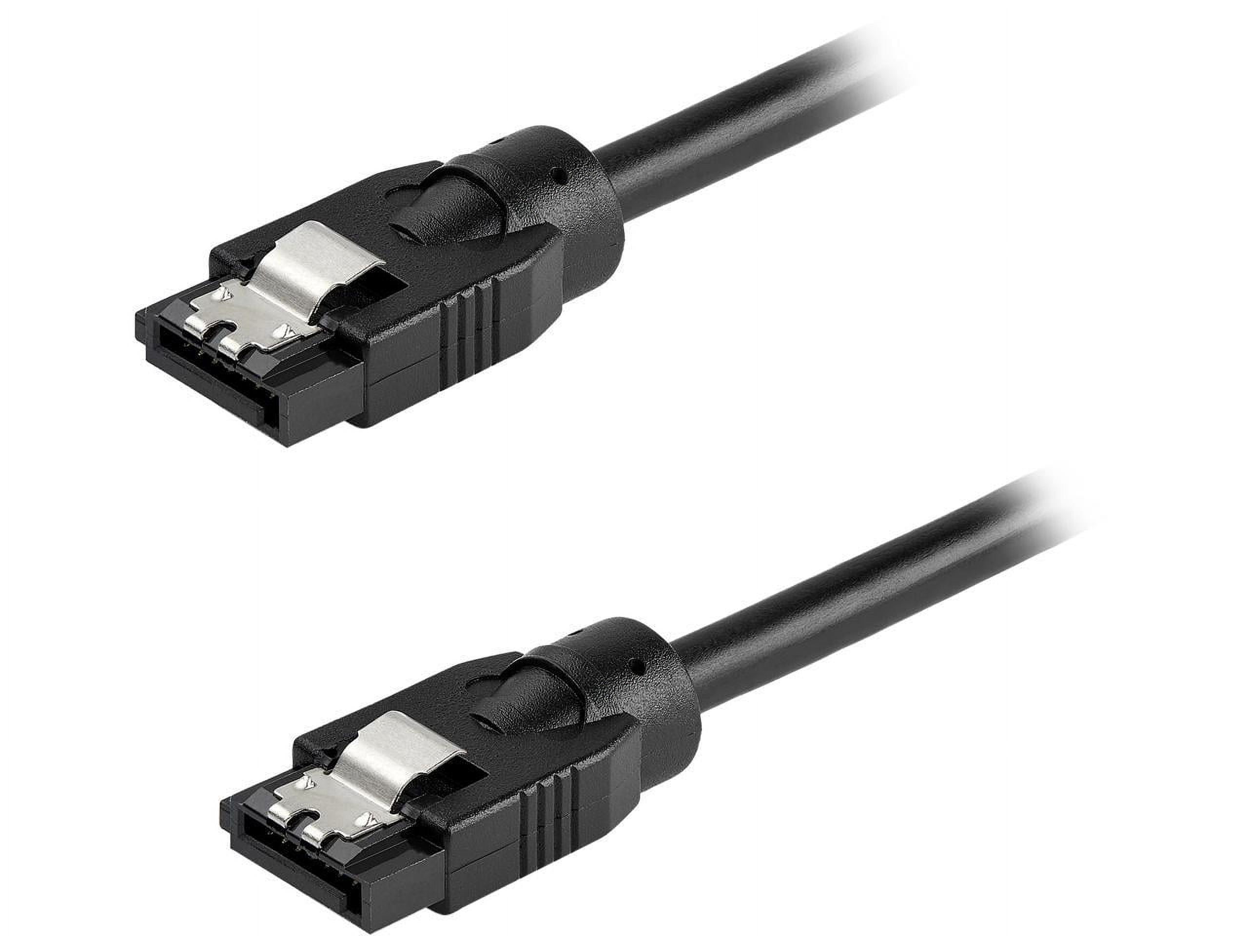StarTech.com SATRD60CM 24 Inch (60cm) Round SATA Cable - Latching ...