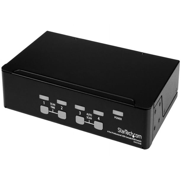 StarTech.com SV431DUSB 4 Port StarView USB Console KVM switch with OSD ...