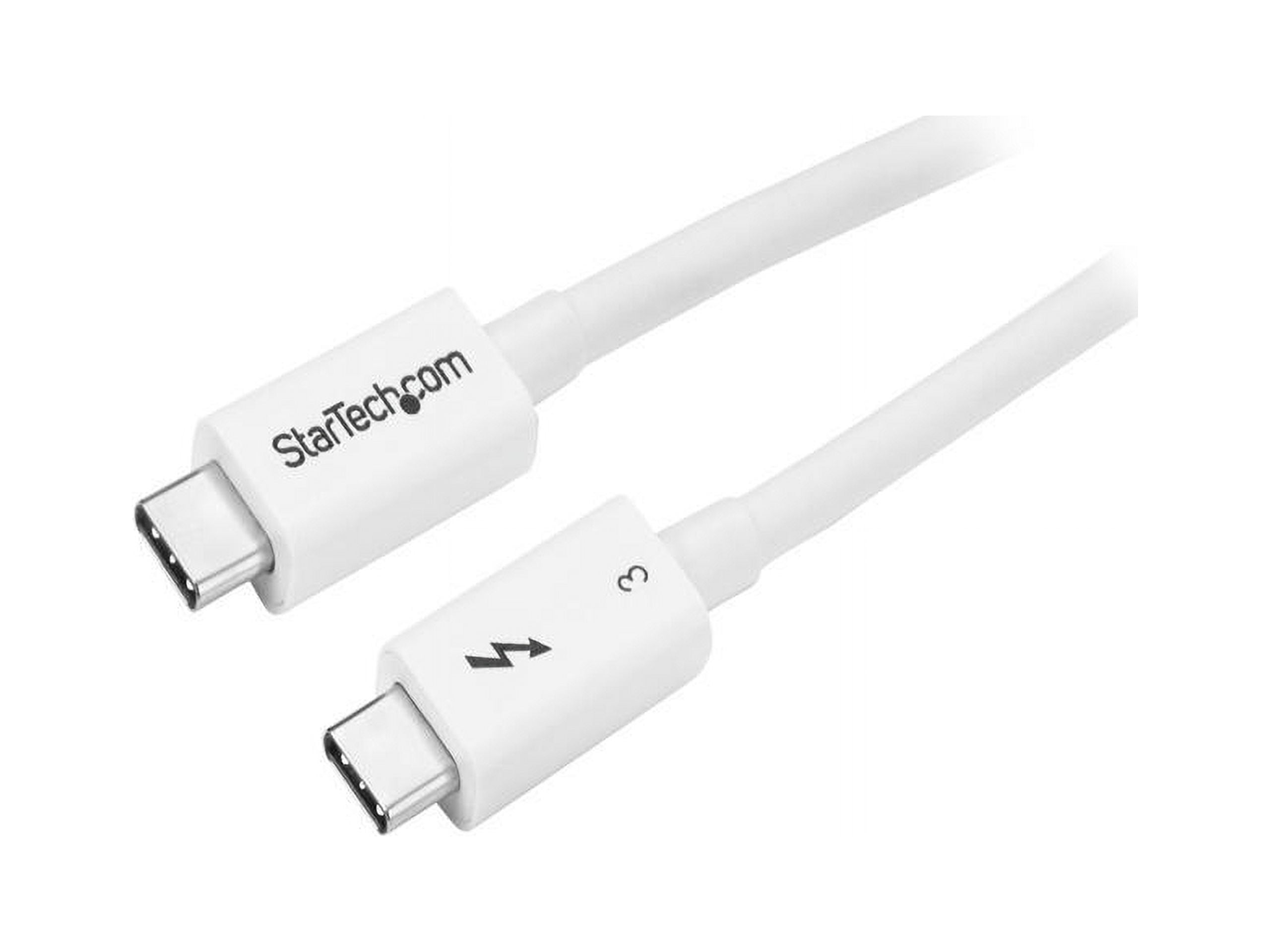 StarTech.com TBLT34MM50CW Thunderbolt 3 Cable – 1 ft /0.5m – White – 4K ...