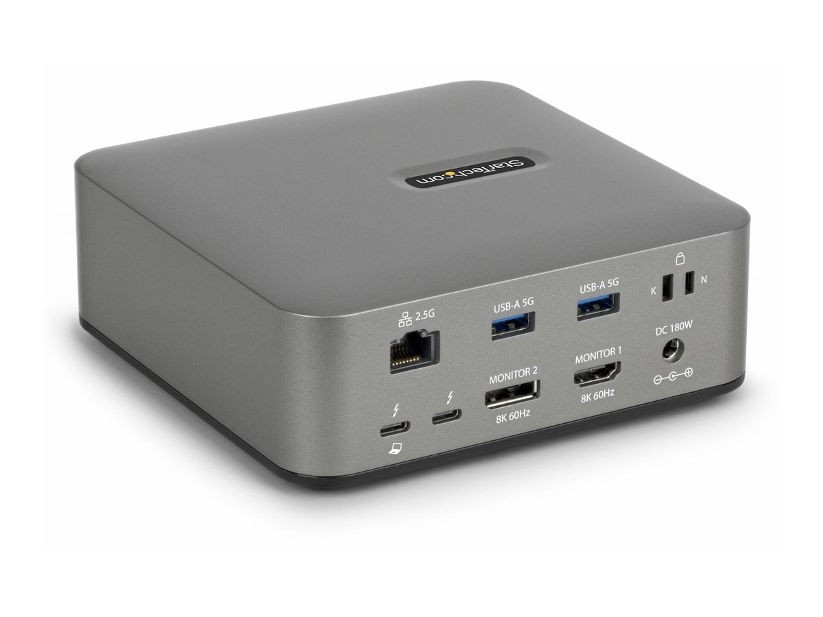 StarTech.com Thunderbolt 5 Docking Station, DP/HDMI, Triple Monitor ...