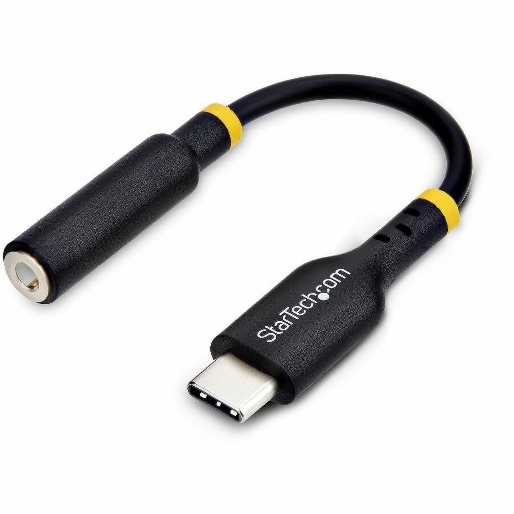 StarTech.com USB-C to 3.5mm TRRS Headphone/Headset Jack Audio Adapter ...