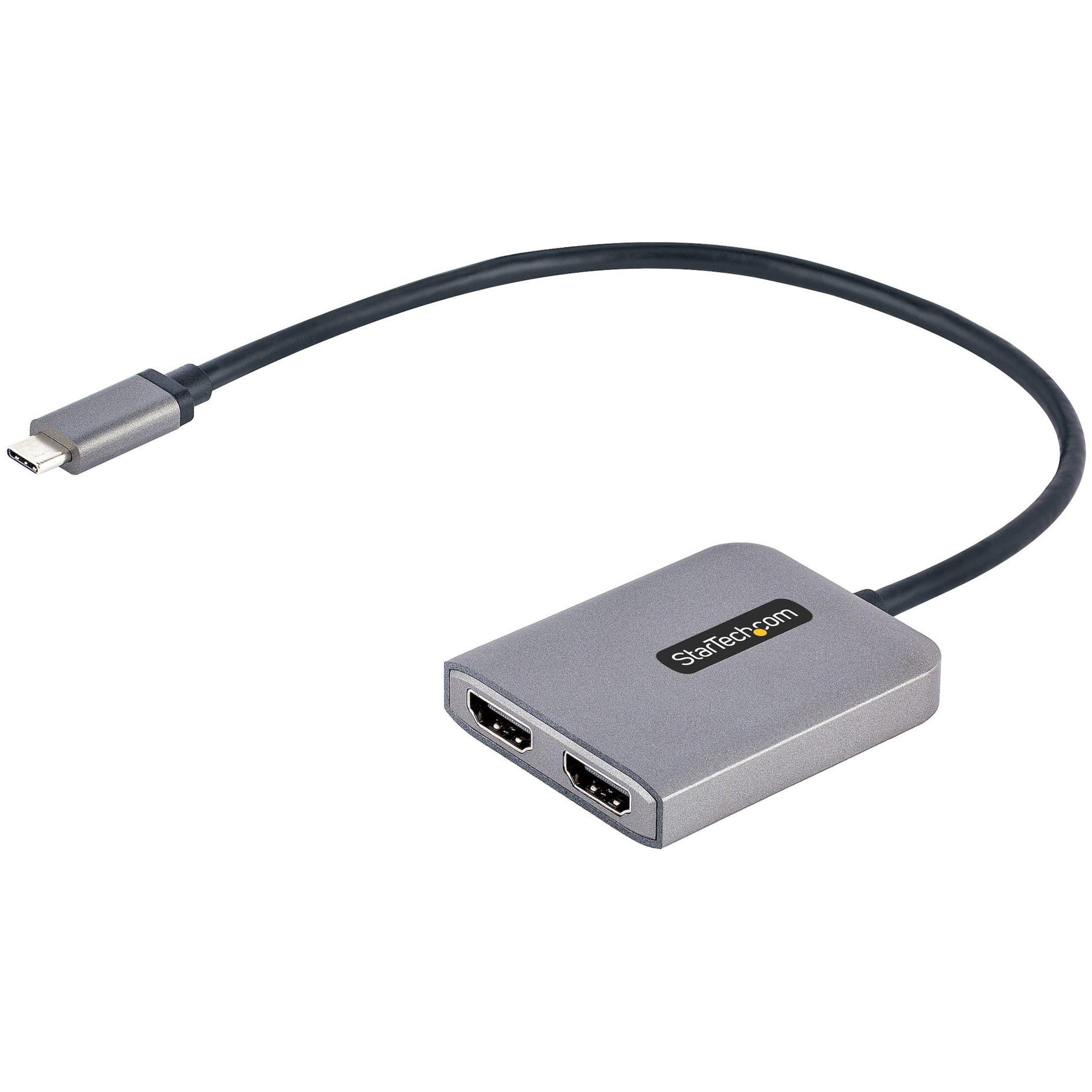 USB-C to Dual HDMI MST HUB, Dual HDMI 4K 60Hz, USB Type C Multi Monitor ...