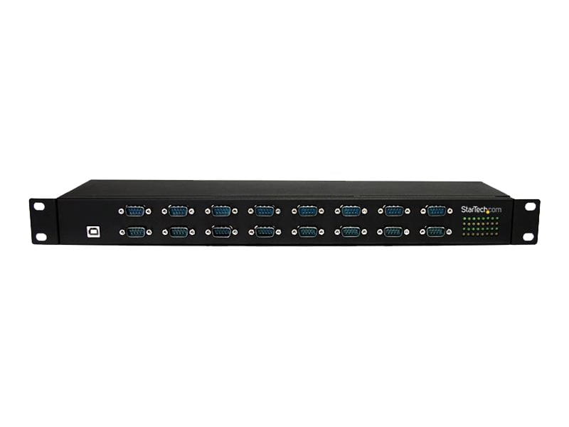 StarTech.com 16 Port Rackmount FTDI USB to Serial COM Adapter Hub ...