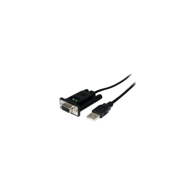 StarTech.com USB to Serial RS232 Adapter - DB9 Serial DCE Adapter Cable with FTDI – Null Modem ...