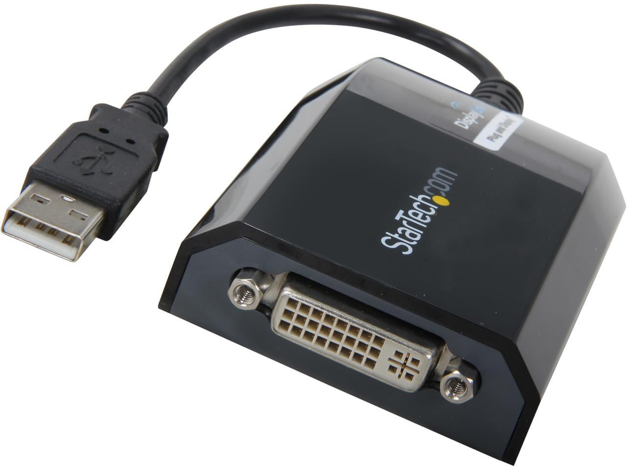 StarTech.com USB2DVIPRO2 USB to DVI Adapter - External USB Video ...
