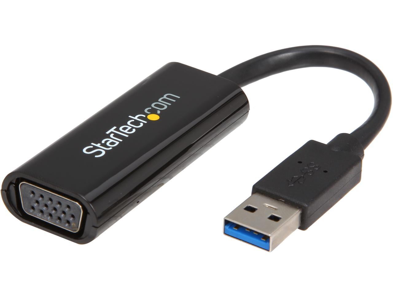 StarTech.com USB32VGAES Slim USB 3.0 to VGA External Video Card Multi ...
