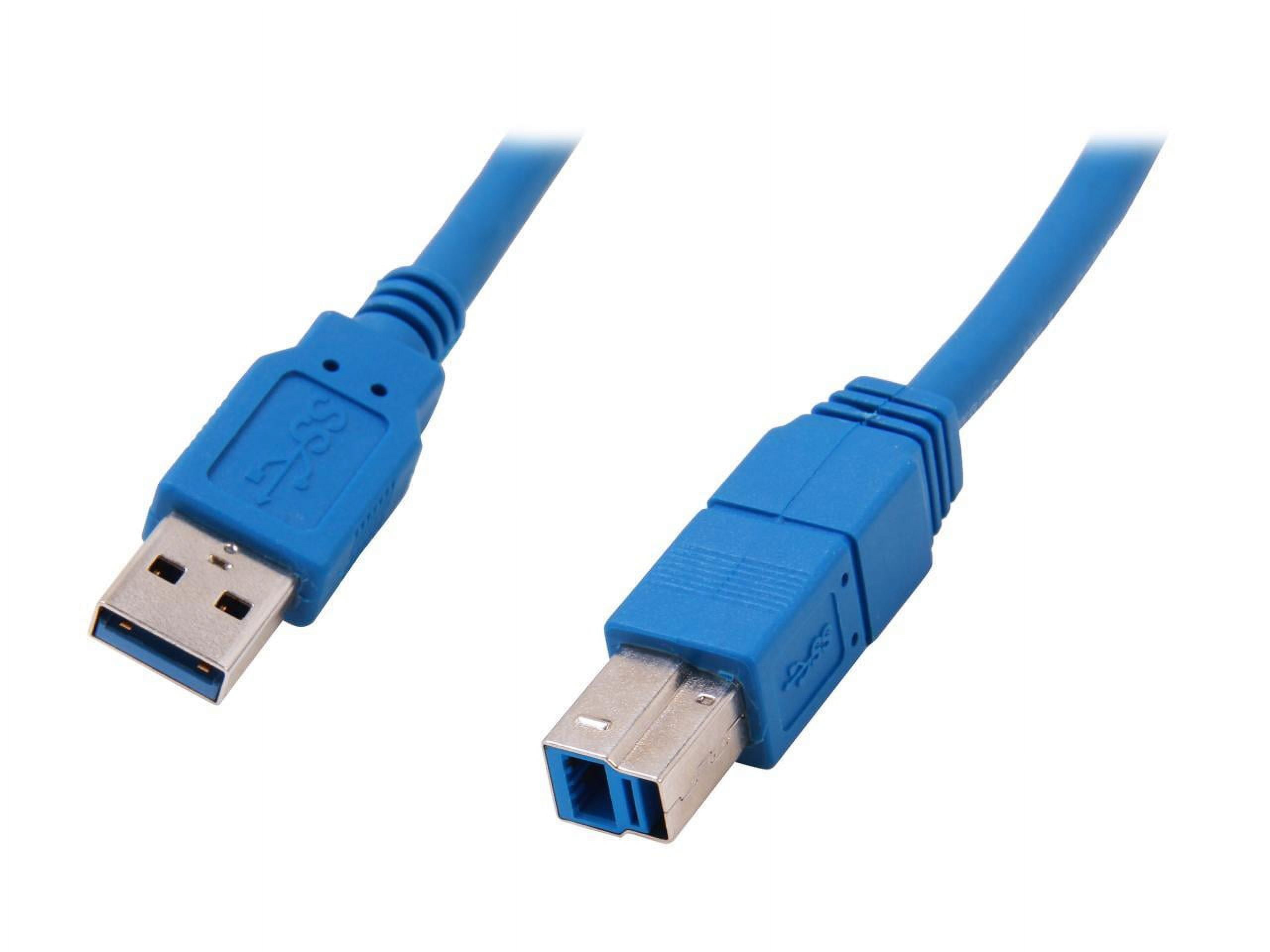 StarTech.com USB3SAB1 Blue SuperSpeed USB 3.0 Cable A to B - M/M - Walmart.com