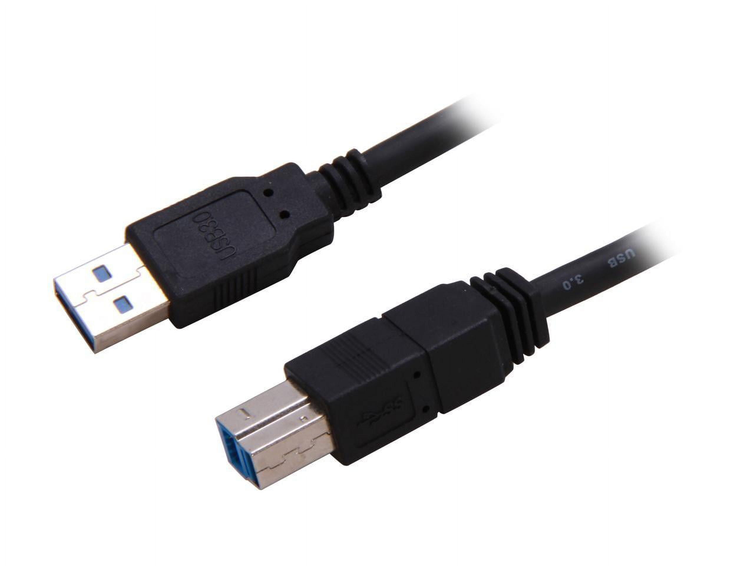StarTech.com USB3SAB10BK Black Black SuperSpeed USB 3.0 Cable A to B - M/M - Walmart.com