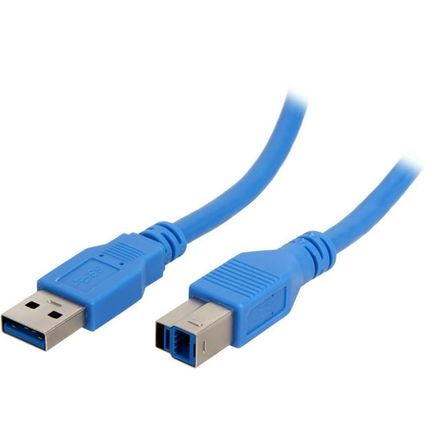 StarTech.com USB3SAB6 Blue SuperSpeed USB 3.0 Cable A to B M/M - Walmart.com
