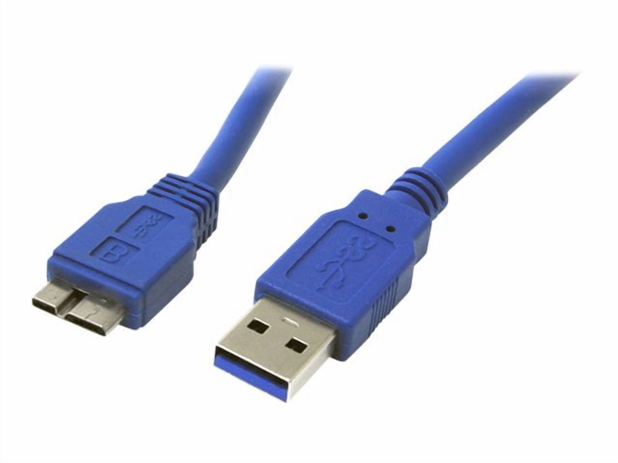 StarTech 3 ft SuperSpeed USB 3.0 Cable A to Micro B Blue - Walmart.com