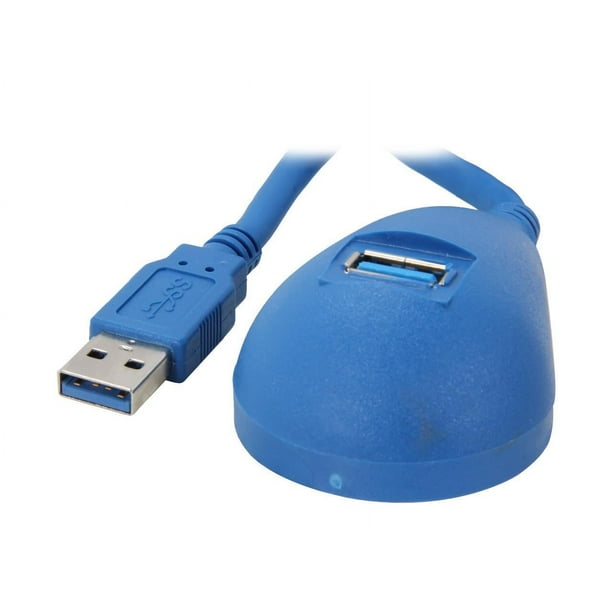 StarTech.com USB3SEXT5DSK Blue Desktop SuperSpeed USB 3.0 Extension Cable - A to A M/F - Walmart ...