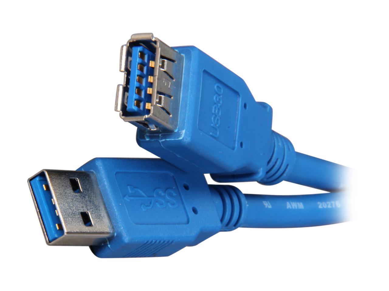 StarTech.com USB3SEXTAA6 Blue SuperSpeed USB 3.0 Extension Cable A to A - M/F - Walmart.com