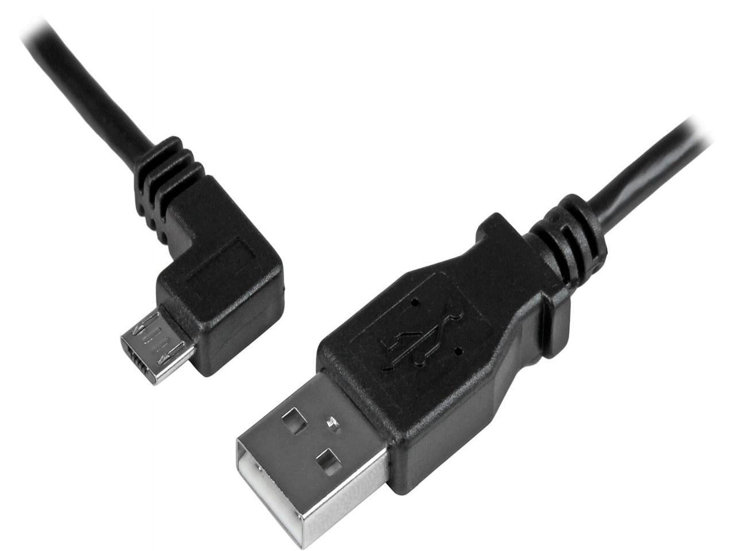 StarTech.com USBAUB2MLA Black Micro-USB Charge-and-Sync Cable M/M ...