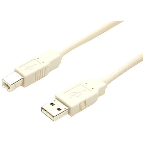StarTech.com USBFAB_15 15 ft Beige A to B USB 2.0 Cable - M/M - Walmart.com