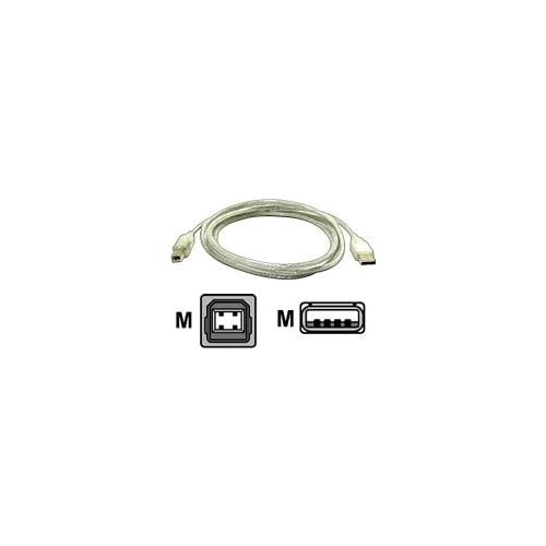 Startech.com Clear Usb 2.0 Cable - 1 X Type A Male Usb - 1 X Type B ...