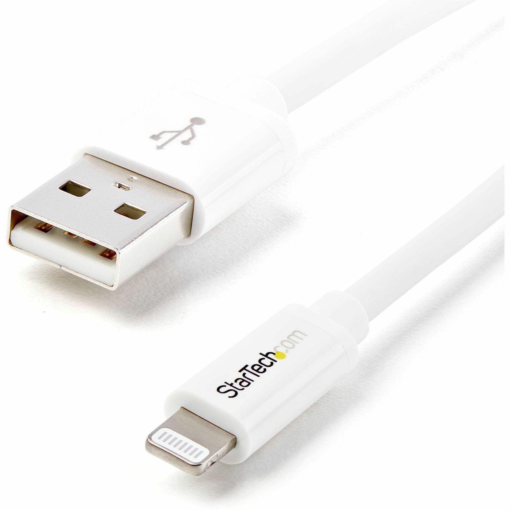 StarTech.com USBLT1MW 1m (3ft) White Apple® 8-pin Lightning Connector ...