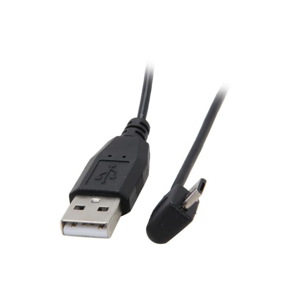StarTech.com UUSBHAUB3LA 3 ft / 91cm Micro USB Cable - A to Left Angle ...