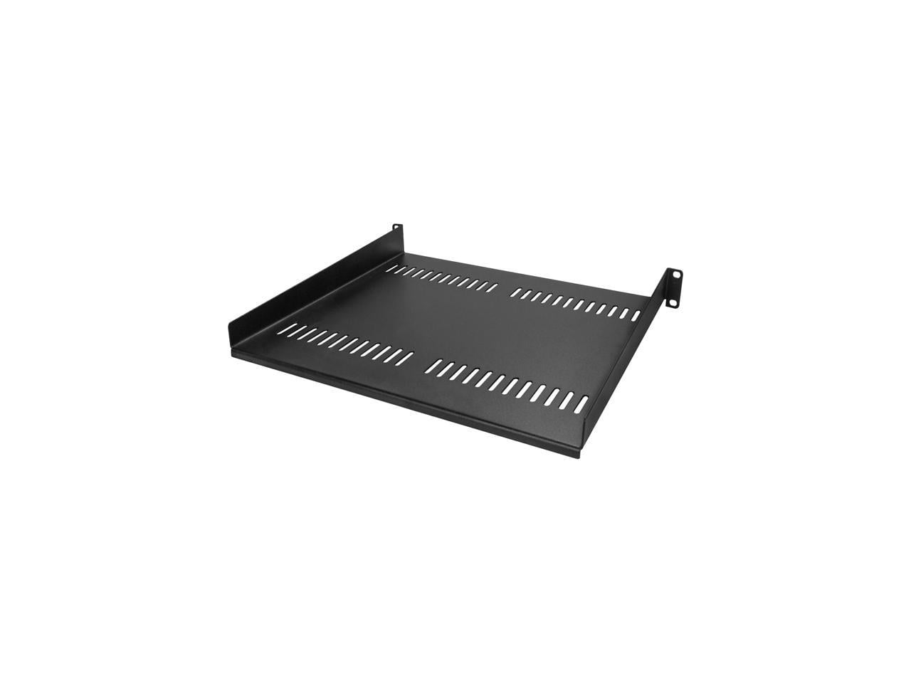 StarTech.com Vented 1U Rack Shelf - 16in Deep - 1U Rack Mount Shelf ...
