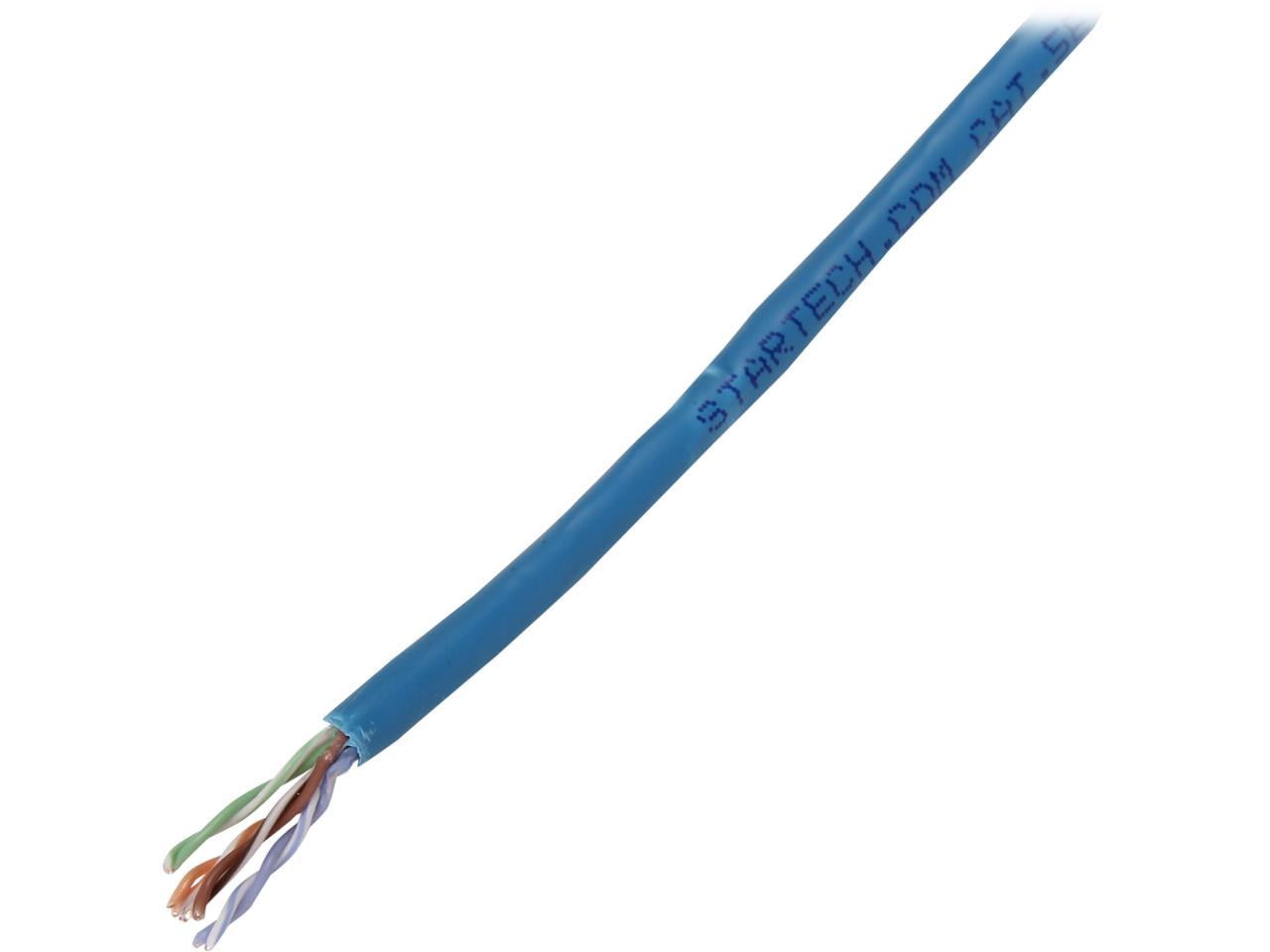 StarTech WIR5ECMPBL 1000ft Plenum CMP Cat5e Solid UTP Bulk Cable - Blue ...