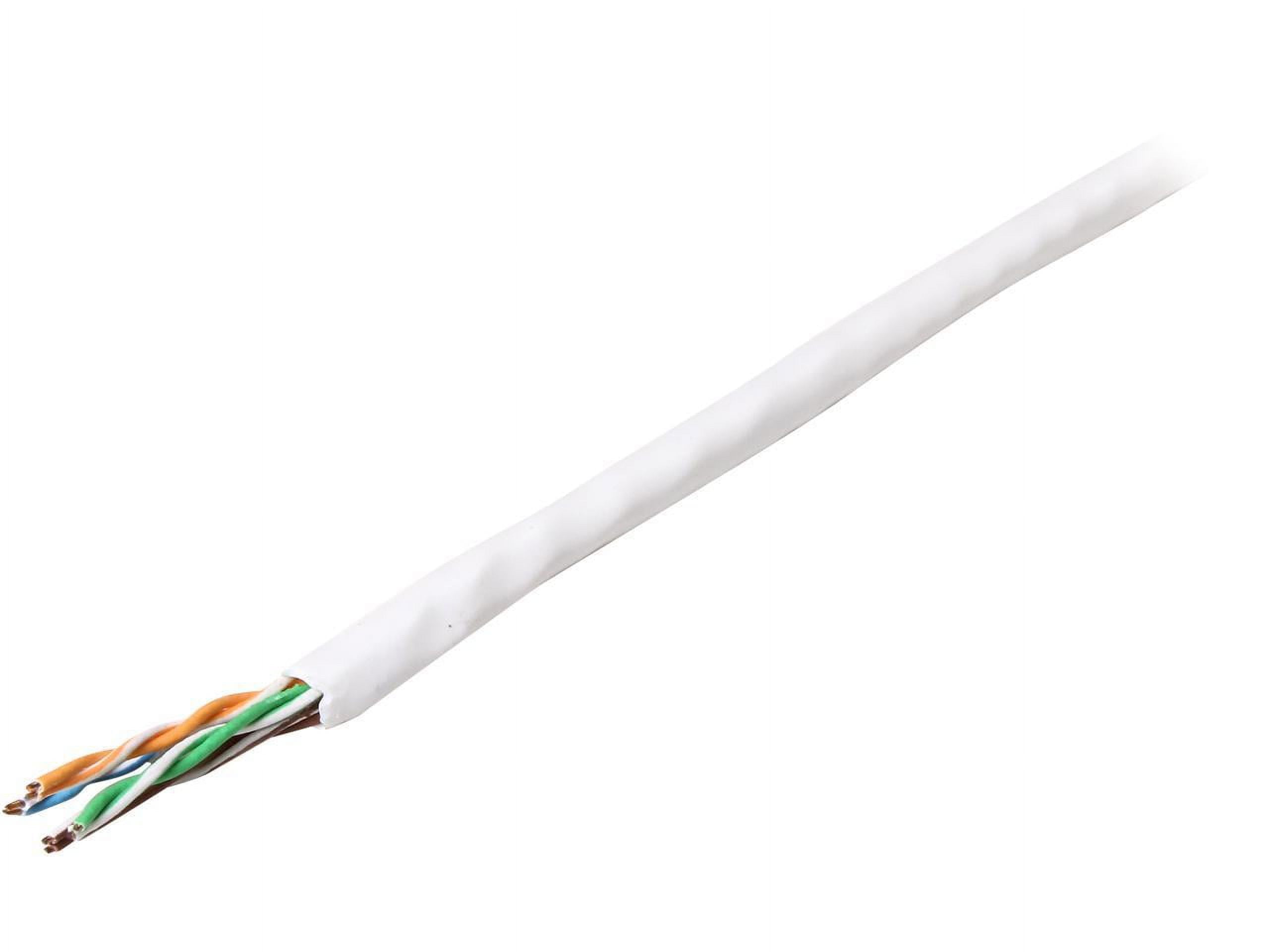 StarTech.com WIR5ECMRWH 1000 ft. Cat 5E White Solid UTP Riser Ethernet ...