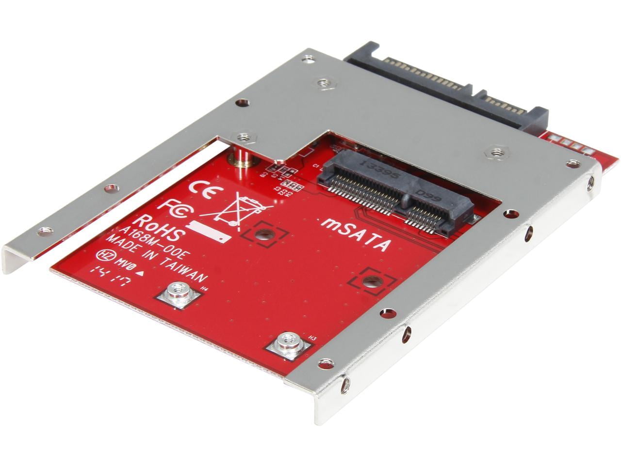 StarTech.com mSATA SSD to 2.5in SATA Adapter Converter - Walmart.com
