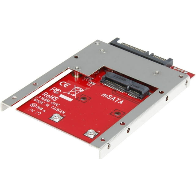 StarTech SAT32MSAT257 mSATA SSD to 2.5in SATA Adapter Converter ...