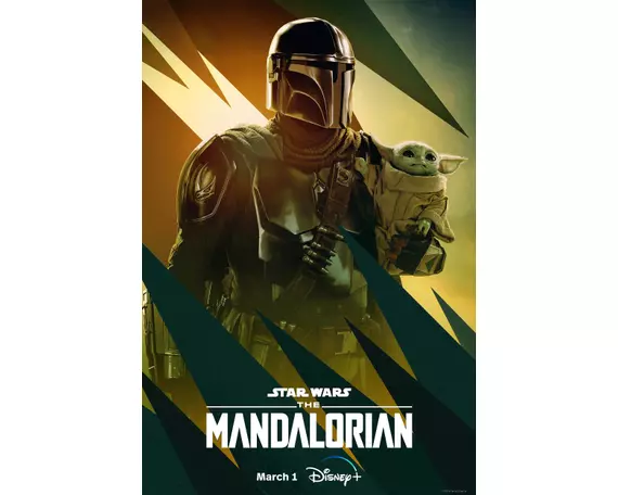 StarWars The MandaLorian Sci-fi Gift Art Print Mando and Grogu Decor ...