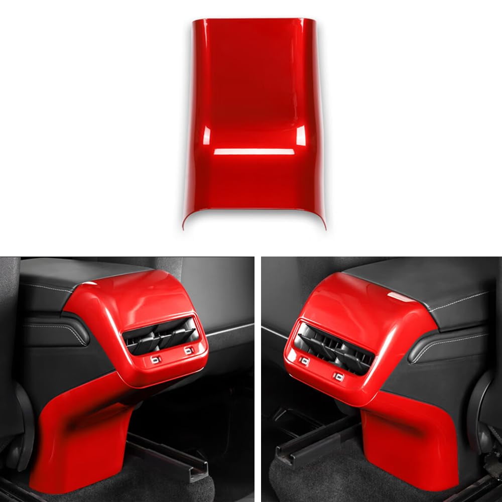 StarYtbl Rear Air Condition Anti Kick Cover Trim for Tesla Model 3 & Y ...