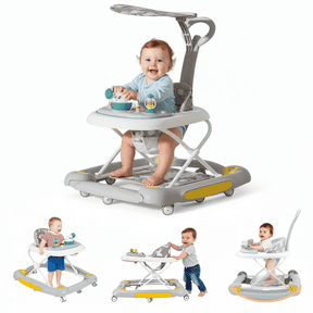 Costway 6-in-1 Toddler Walker: Wooden Pusher for Infants & Kids ...