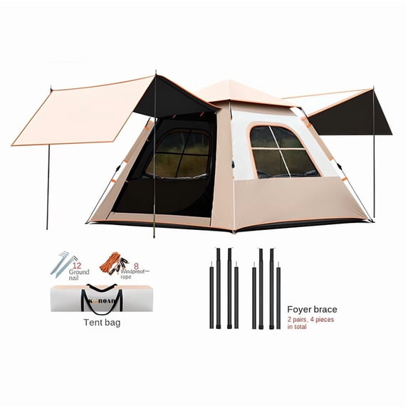 StarZe Camping Tent, Waterproof and Easy Setup, Backpacking Tent for ...