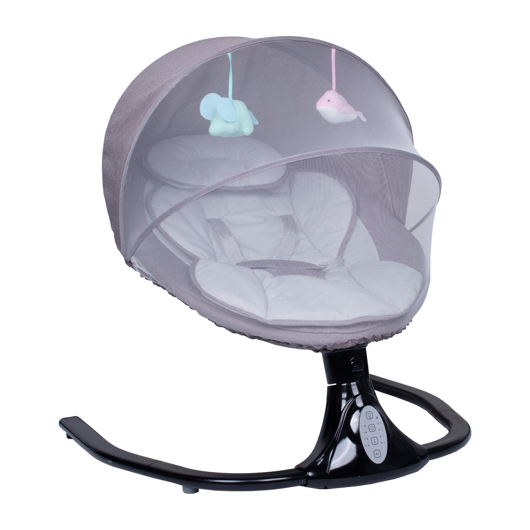 StarZe Electric Baby Swing, Portable Infant Bouncer Cradle with ...
