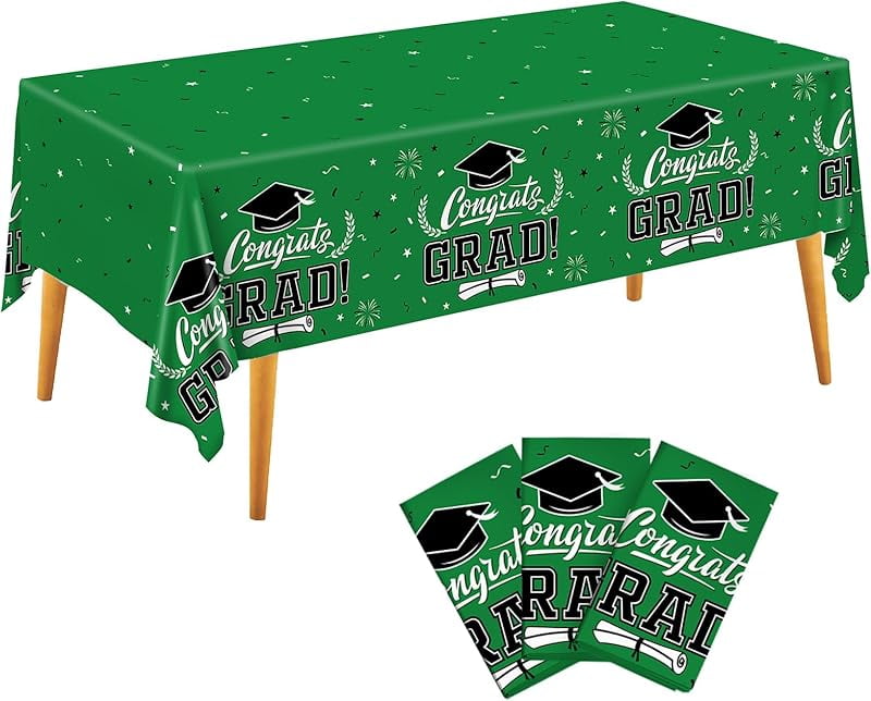 Staraise 2025 Graduation Decorations 3 Pcs Graduation Tablecloth - Blue ...
