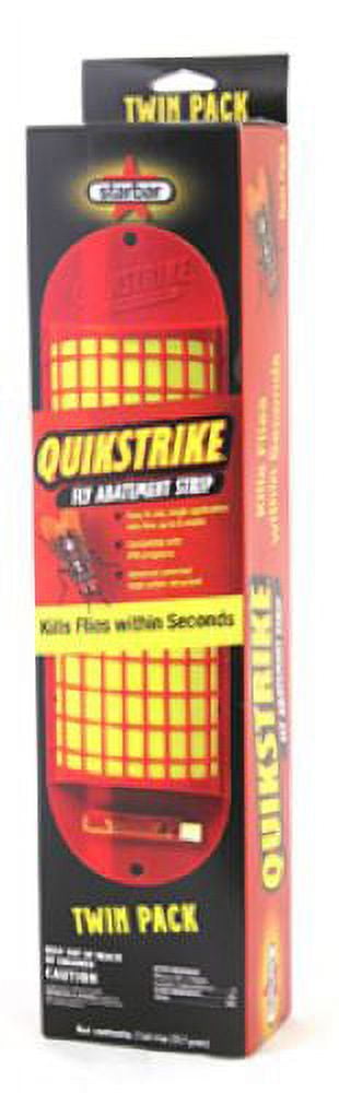 Starbar 100544996 2-Pack of QuikStrike Fly Killer Abatement Strips ...