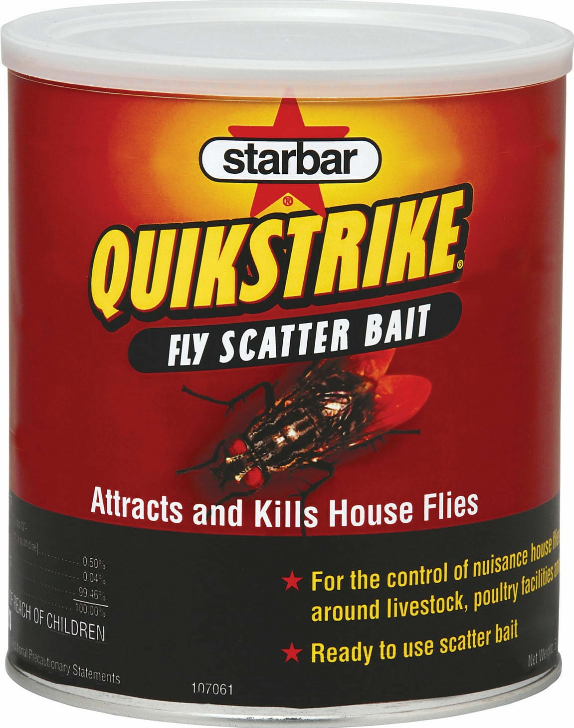 Starbar 5 lb Quikstrike Fly Attractant / Killer Scatter Bait - Knock ...