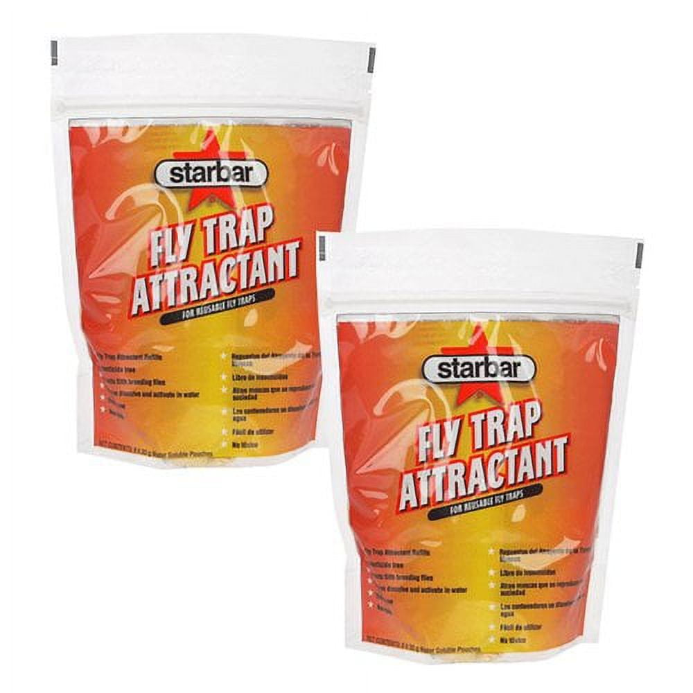 Starbar Fly Trap Attractant, 2-Pack, 16 Total Pouches - Walmart.com