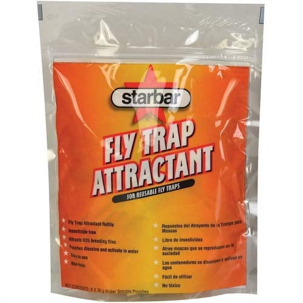 Starbar Fly Trap Attractant Refill For Reusable Fly Traps, 8-30g ...