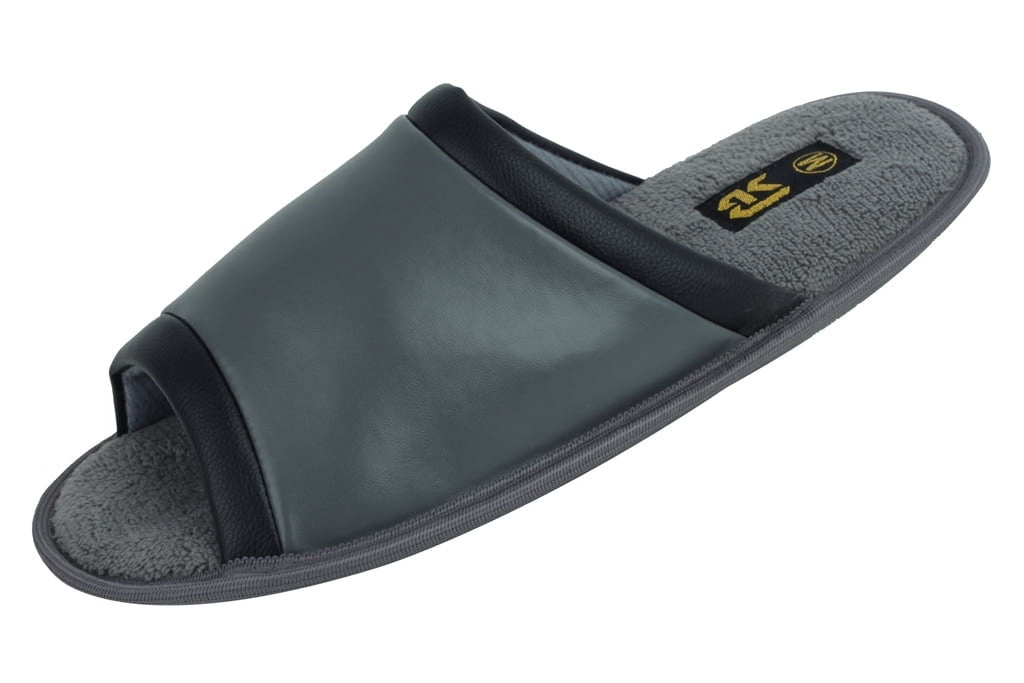 Starbay Men's Faux Suede Slide Warm Slip-on Hotel House Indoor Open Toe ...