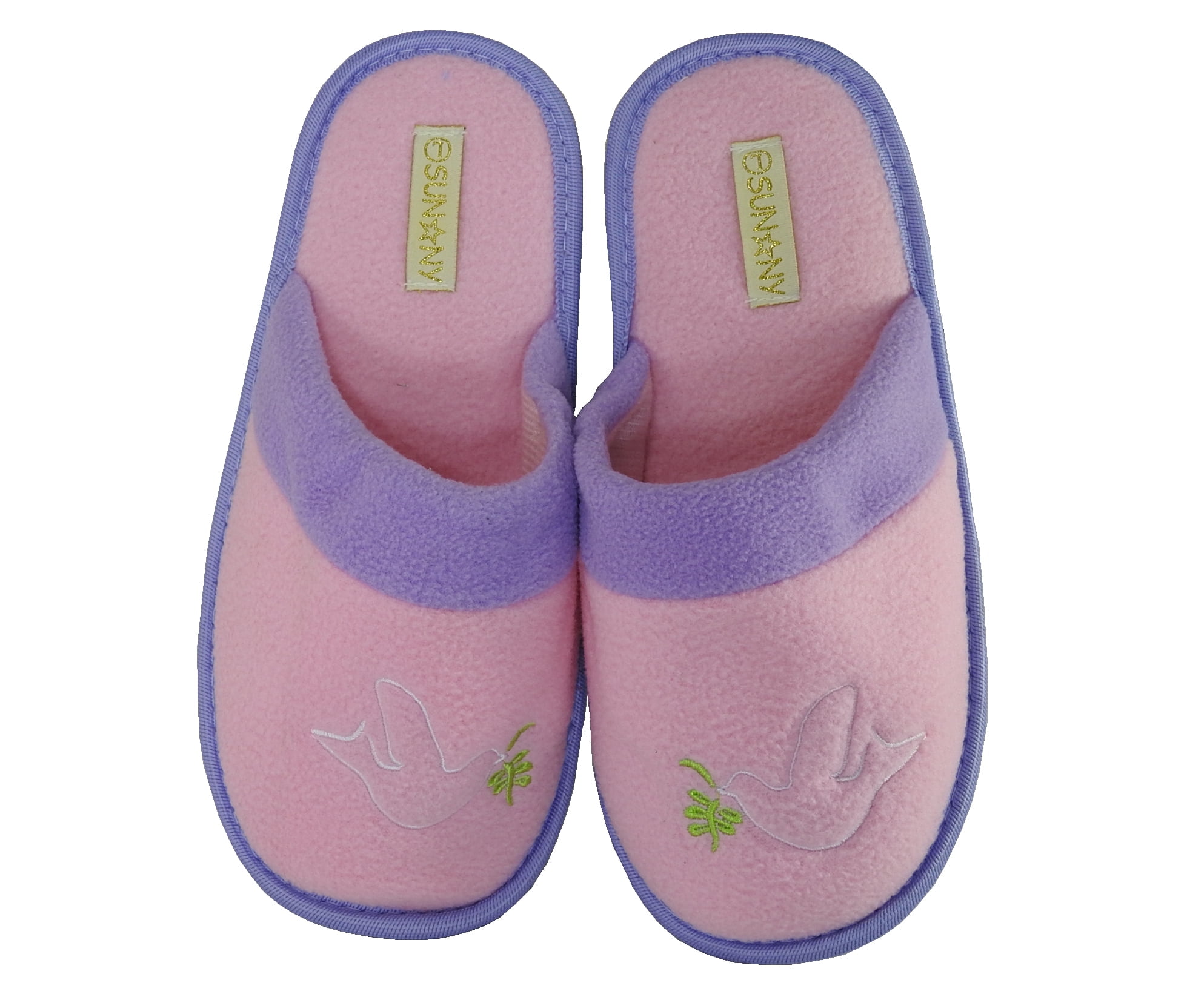Starbay Women's Comfy Home Indoor Winter Slippers, Peace Dove with ...