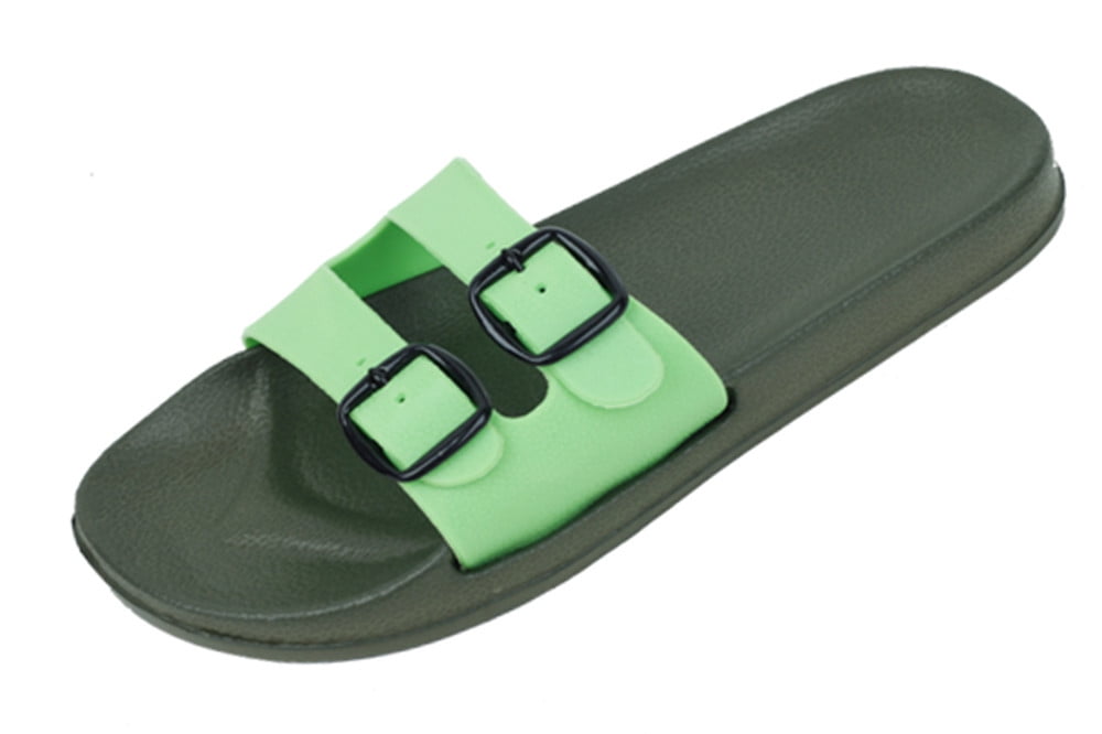 Starbay Women's Slipper Double Strap Buckles Open Toe Sandals - Walmart.com