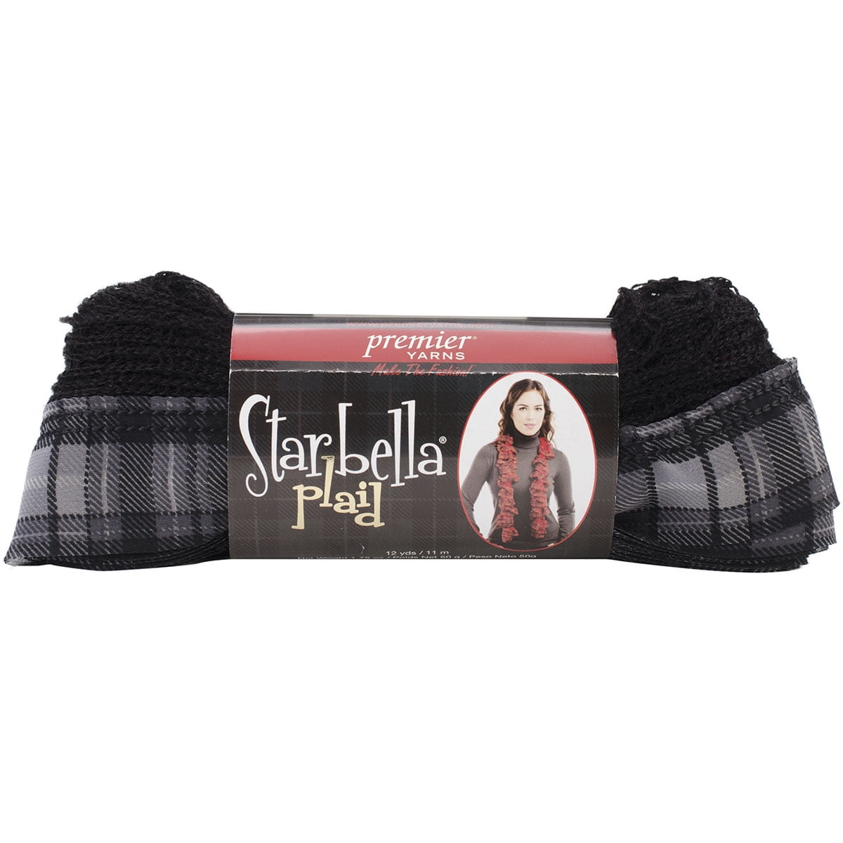 Starbella Plaid Yarn-Sterling, Pk 3, Premier Yarns - Walmart.com