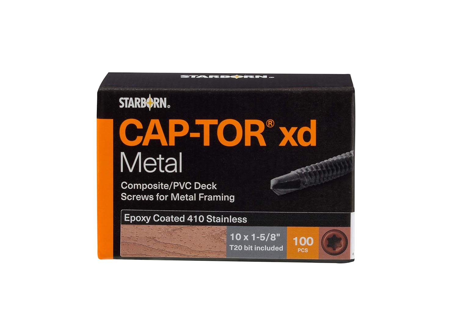 Starborn Cap-TOR xd Screws for Metal Framing in Dark Gray - 350 Count ...