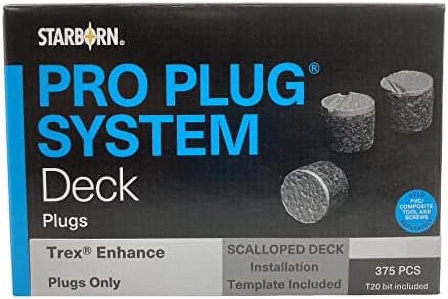 Starborn Plug System Coastal Bluff PVC Composite Deck Boards, Covers ...