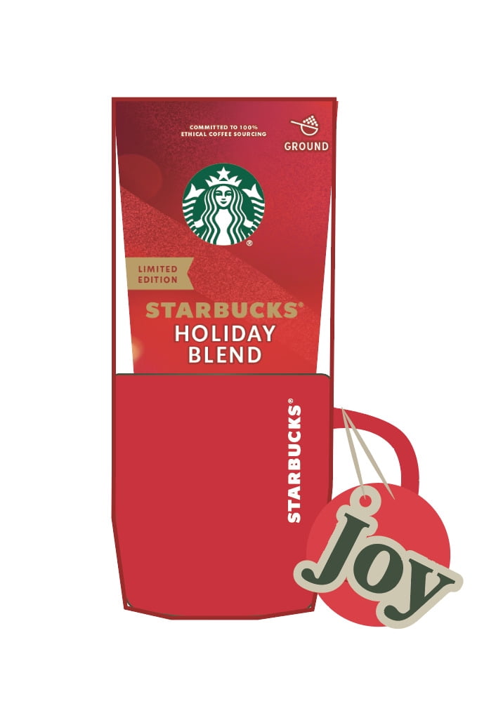Starbucks Holiday Red Mug Gift Set with Holiday Blend Coffee - Walmart.com