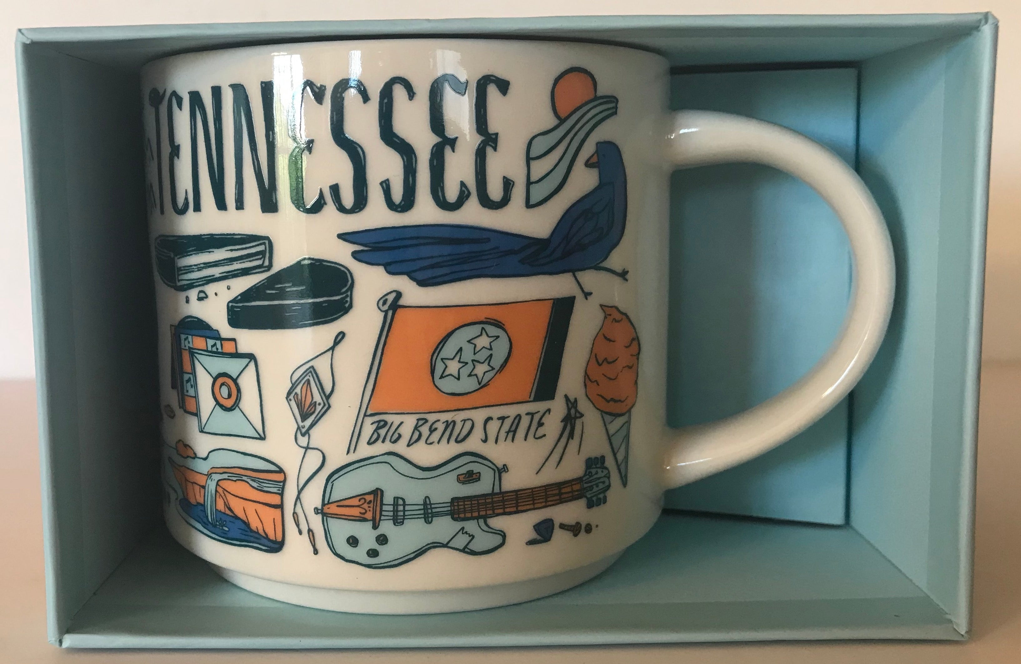 Starbucks TENNESSEE Been There Series Across The Globe Ceramic Mug 14oz ...