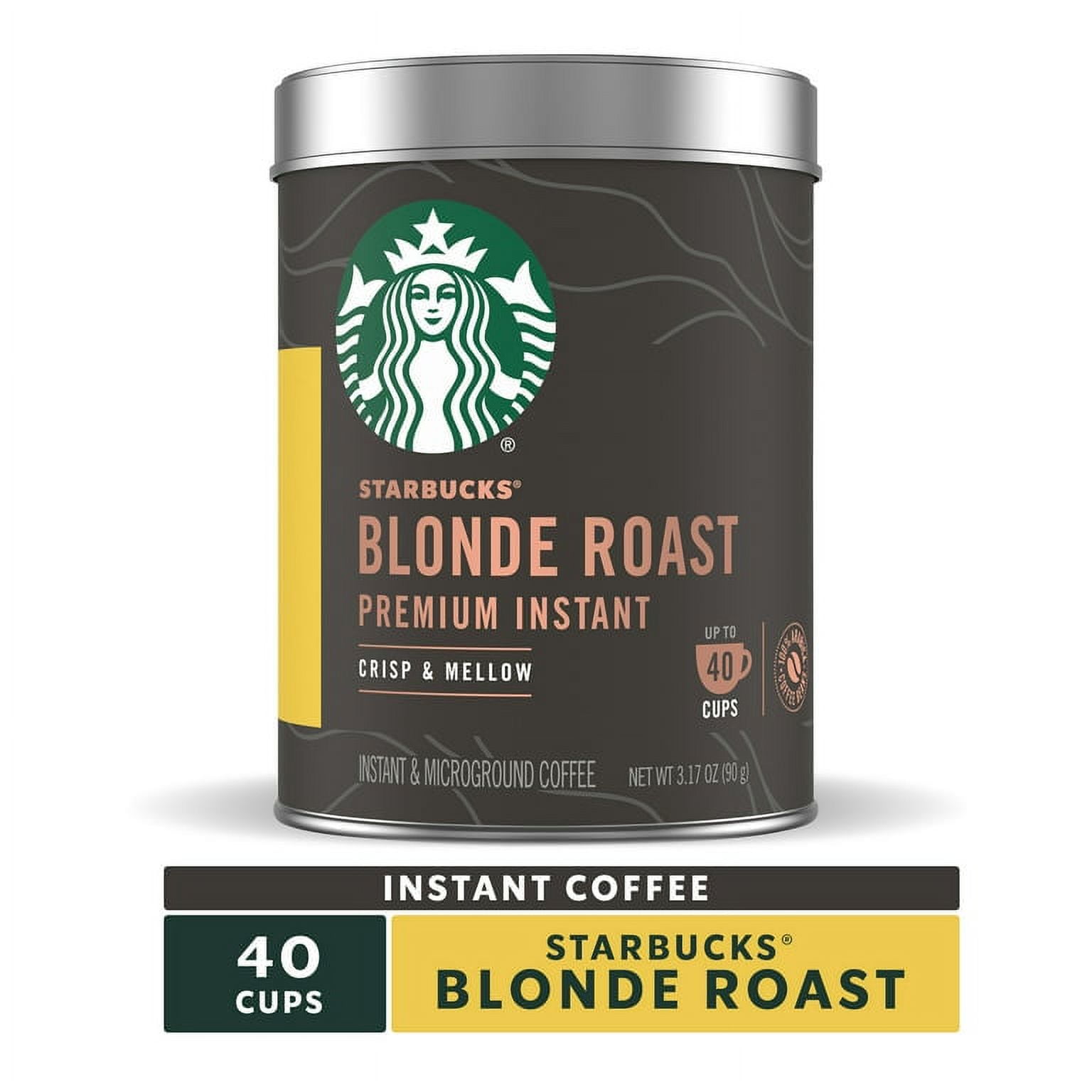 Starbucks, Blonde Roast Instant Coffee Can, 3.17 oz - Walmart.com