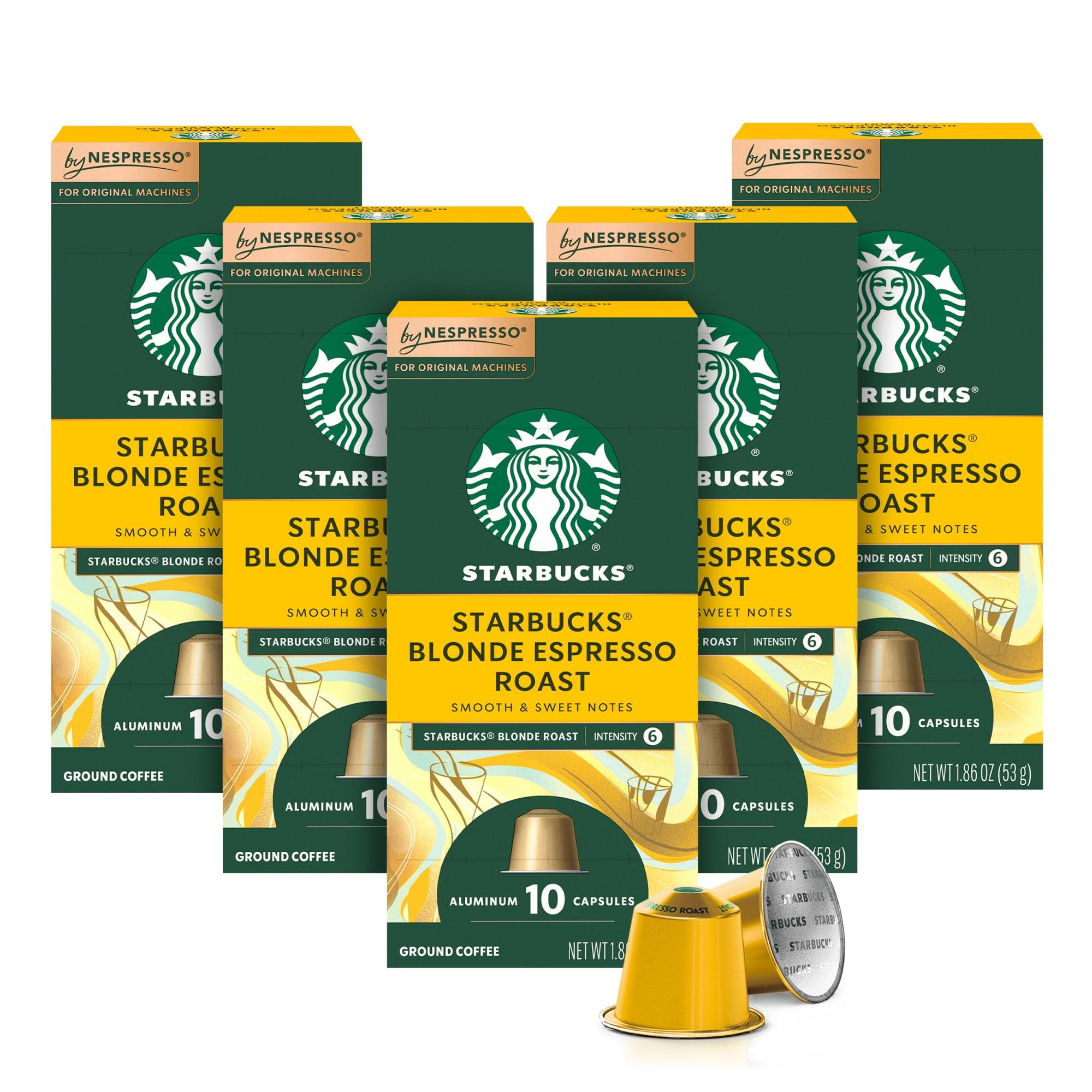 Starbucks By Nespresso Original Line, Starbucks Blonde Espresso Roast ...