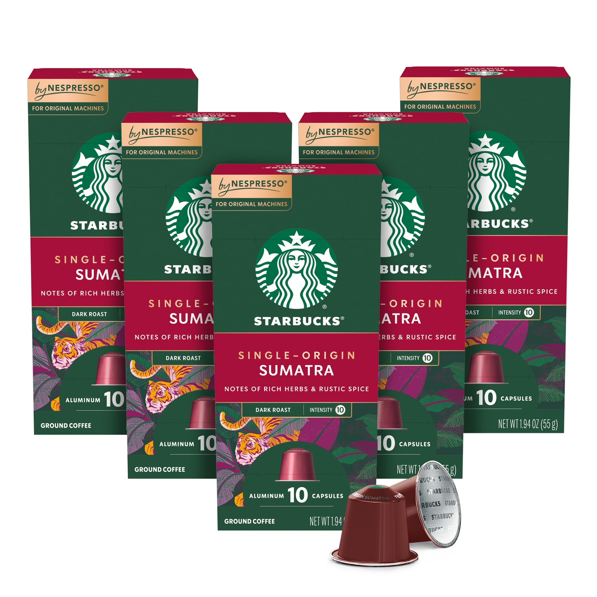 Starbucks By Nespresso Original Line, Sumatra, Dark Roast Nespresso ...