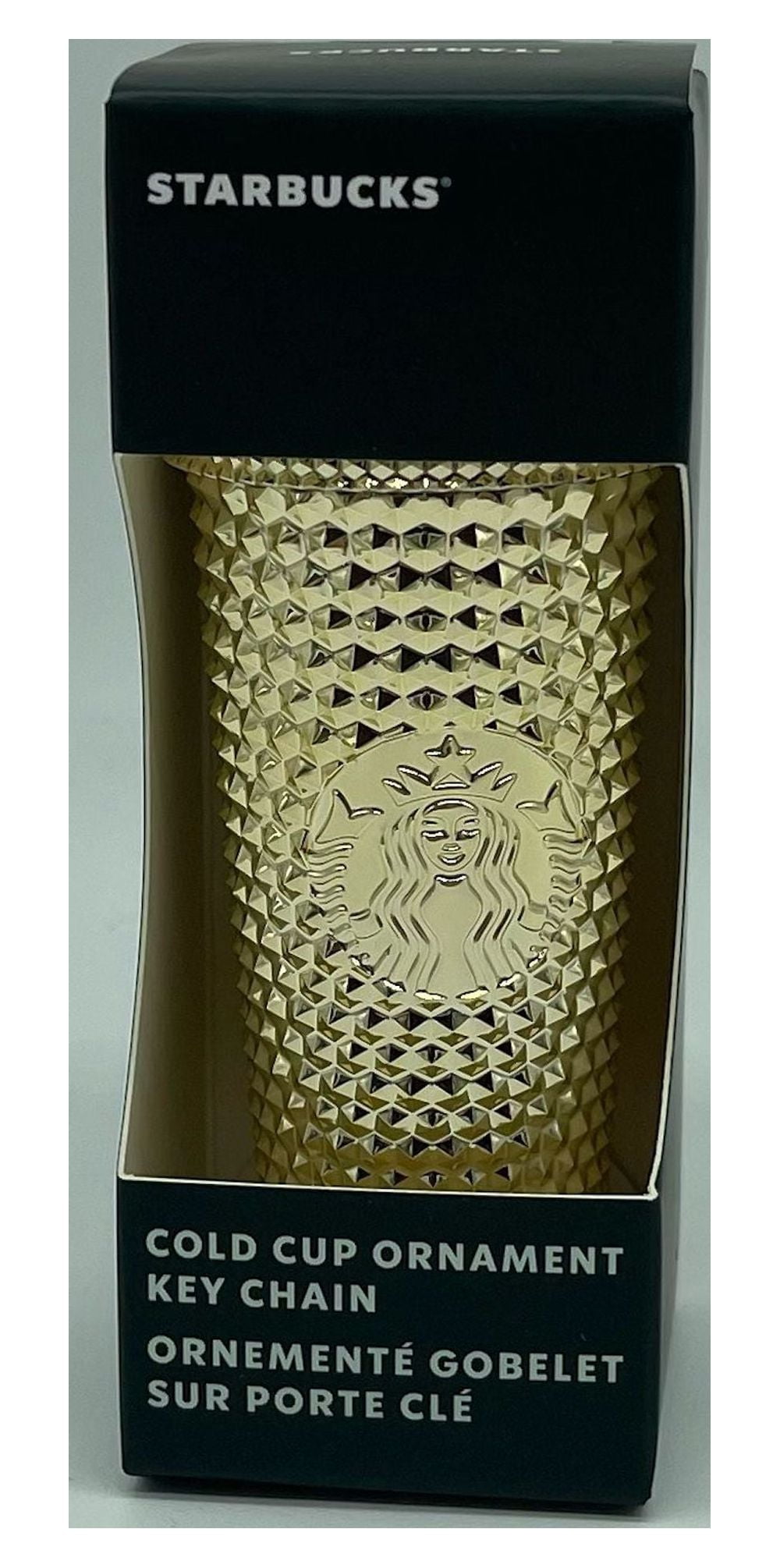 Starbucks Christmas Cold Cup Ornament Keychain, Gold - Walmart.com