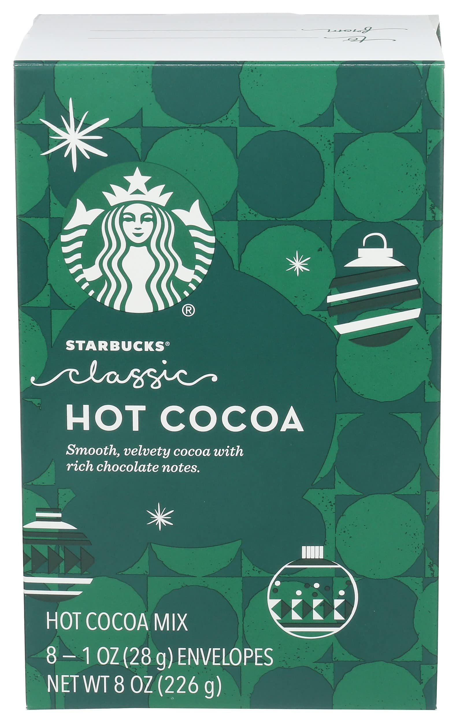 Starbucks Classic Holiday Hot Cocoa Mix Packets, 8 - 1 Ounce Packets ...